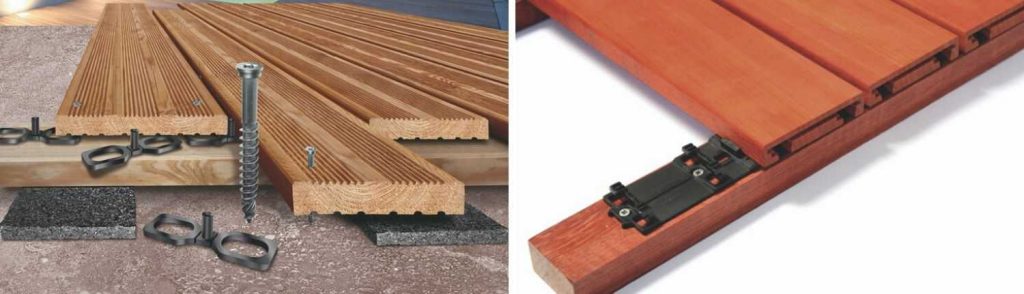 La pose d'une terrasse en composite sur plots PARTEDIS